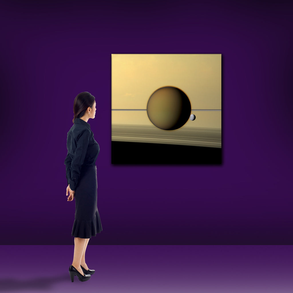 Saturn / Titan / Dione – BigBangPrints.com